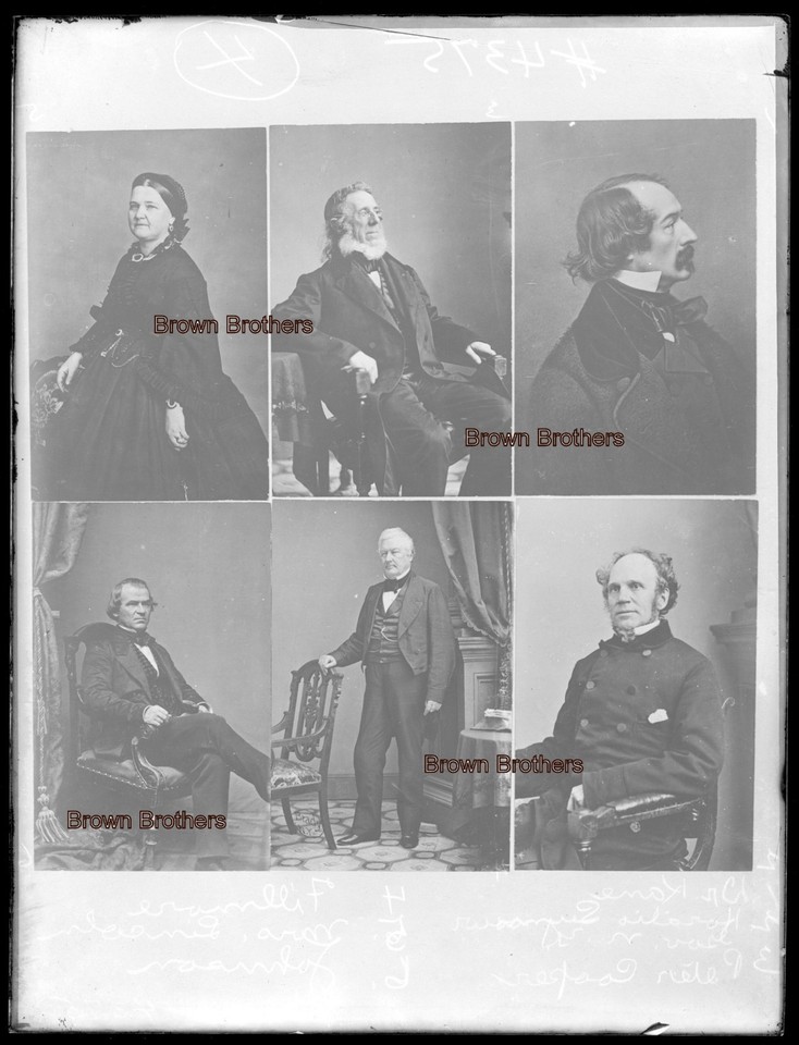 1860s Mary Lincoln/Millard Fillmore & More Mathew Brady CDV Photo Glass ...