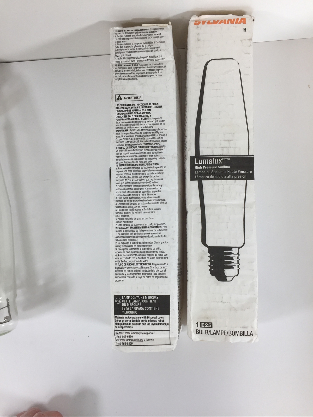 Lot of 2 - Sylvania Lumalux 1000W E25 Mogul Base Clear LU1000 | eBay