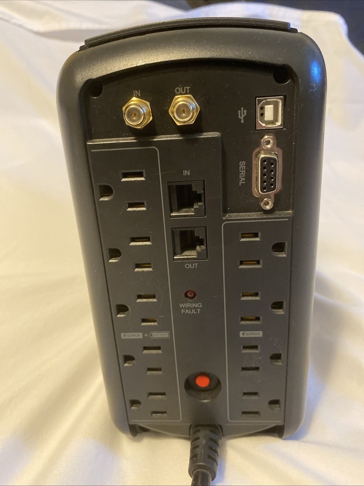 CyberPower 850AVR Battery Backup Tower CP850AVRLCD NEW BATTERY ...