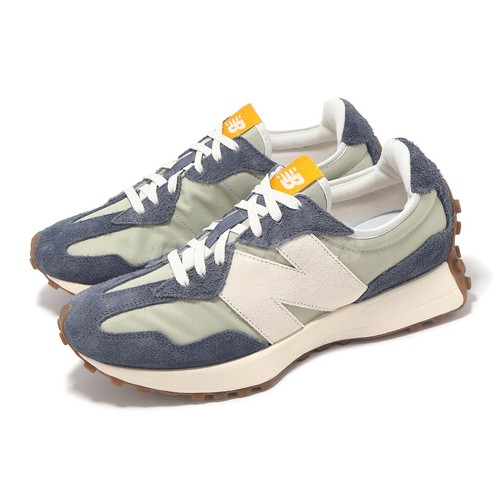 New Balance 327 NB Navy Grey Men Unisex LifeStyle Casual Shoes Sneakers ...