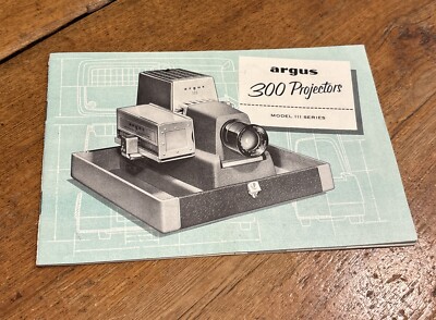 Vintage Instruction Manual Argus 300 Slide Projectors Model III 3 ...