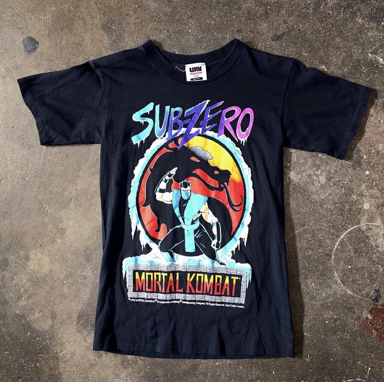 Vintage Mortal Kombat Sub Zero 1992 Single Stitch Shi… - Gem
