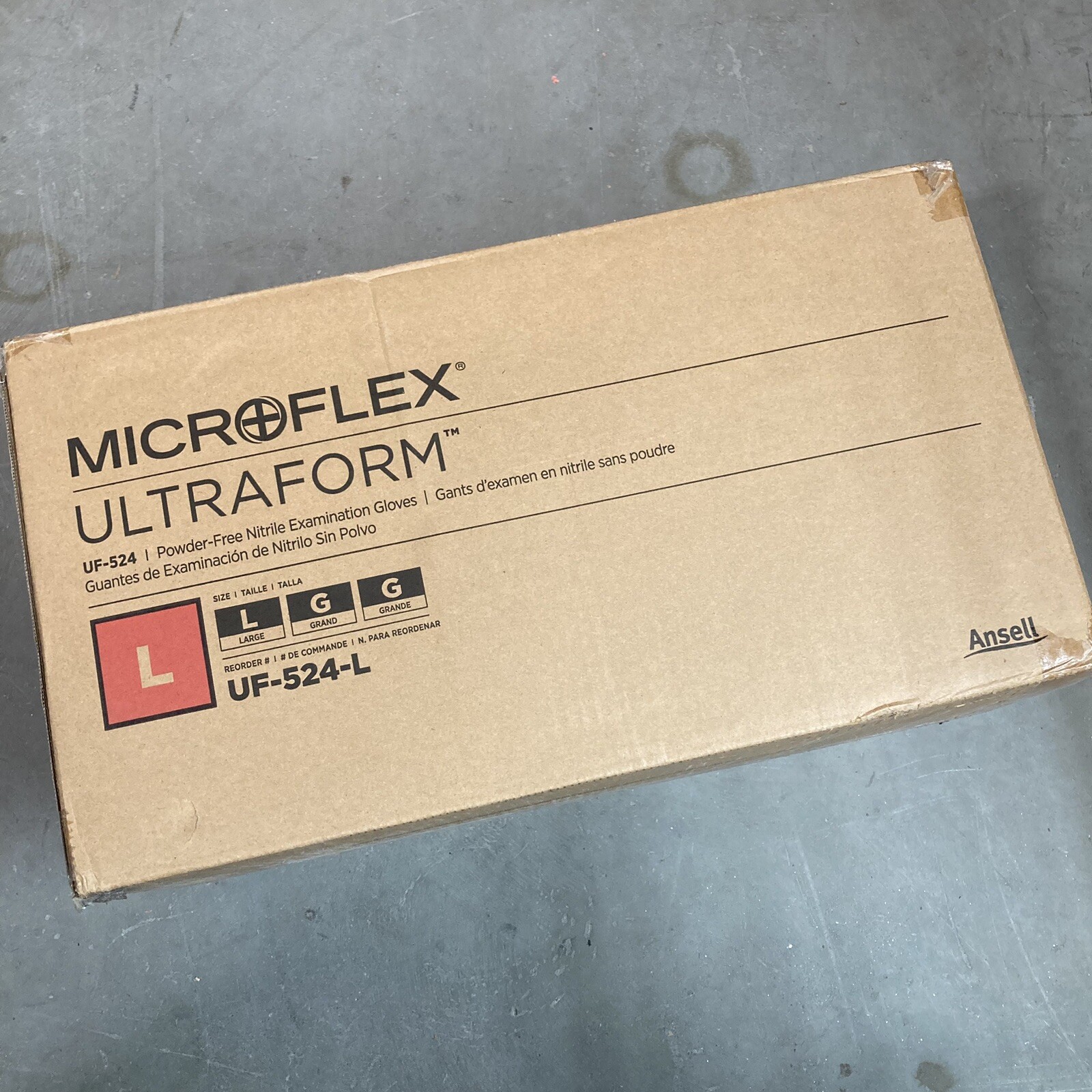 3,000 Large Gloves - MicroFlex UltraForm Powder-Free Nitrile UF-524-L ...