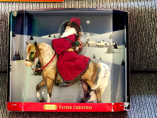 2004 BREYER Holiday Horse ~ FATHER CHRISTMAS ~ Glittery Marabella Santa ...