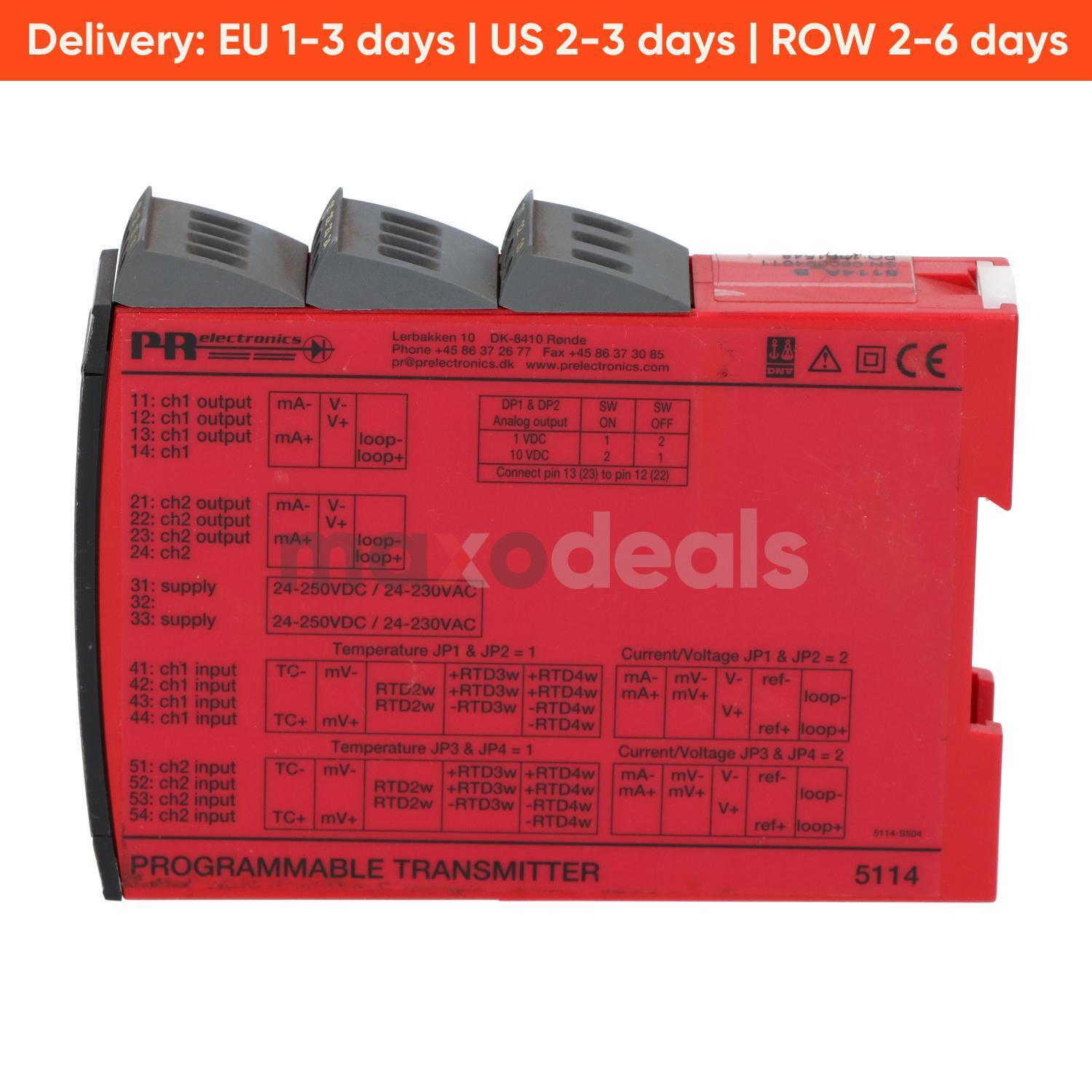 PR Electronics 5114A Programmable Transmitter Used UMP | eBay