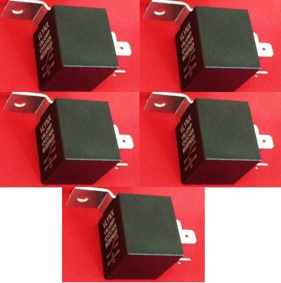 QTY5 CAR RELAY BOSCH STYLE 5 PIN 12V VOLT DC 40A WEATHERPROOF ...
