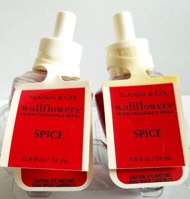 Bath Body Works Slatkin & Co. SPICE Wallflower Refill Bulbs, NEW x 2 | eBay