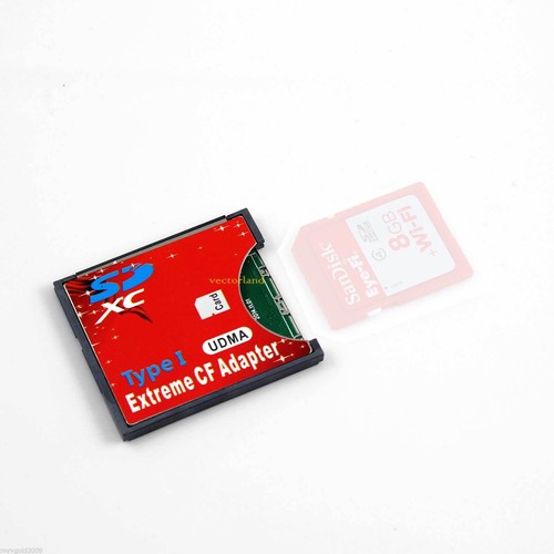 SD SDHC SDXC to High-Speed Extreme Compact Flash CF TypeI Adapter For16/64/128GB 6971485990374 ...