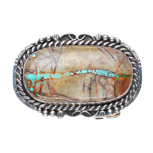 Patricia Platero Navajo Royston Ribbon turquoise sterling silver belt ...