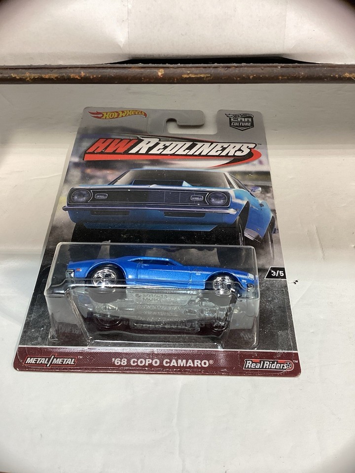 Hot Wheels HW Redliners ‘68 COPO Camaro 3/5 Car Culture Real Riders ...