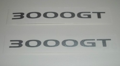 New Mitsubishi 3000GT Logo Decal Pair 4" Long Sail Panel 3KGT VR-4 Twin ...