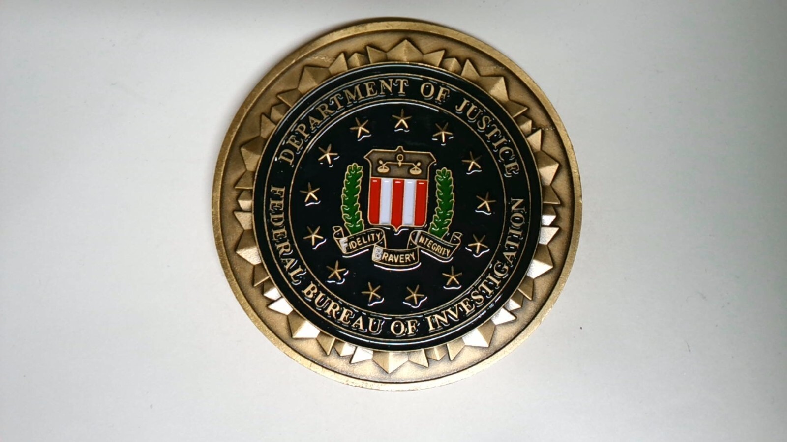 CHALLENGE COIN HUGE FBI FEDERAL BUREAU OF INVESTIGATION SWAT SPECIAL ...