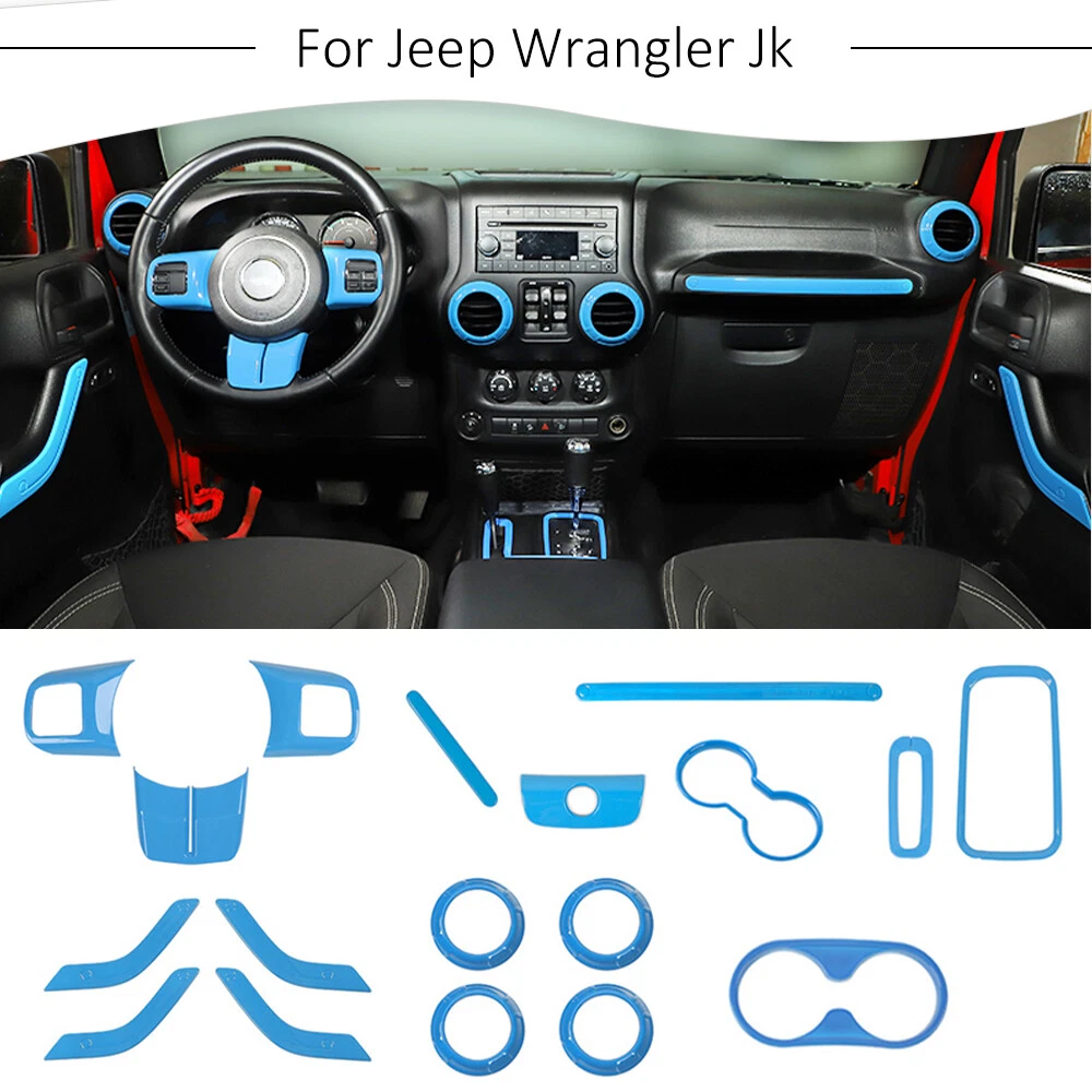 Jeep Wrangler Interior Trim Kit Blue | Cabinets Matttroy