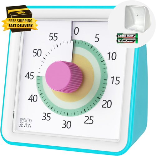 Visual Timer with Protective Case, 60-Minute Countdown Timer for Kids ...