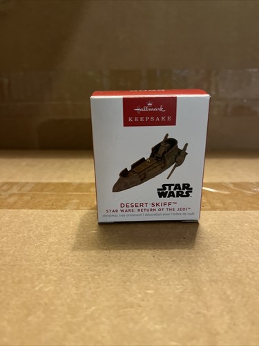 2023 Hallmark Keepsake Star Wars ROTJ Desert Skiff Miniature Ornament ...