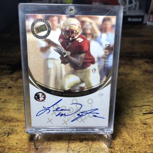 2006 Press Pass # Leon Washington On Card Auto /100‼️ | eBay