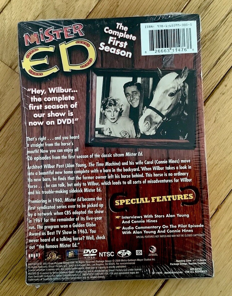 Mister Ed Complete First Season 1 (4 Disc Set, 2009) NEW Sealed | eBay