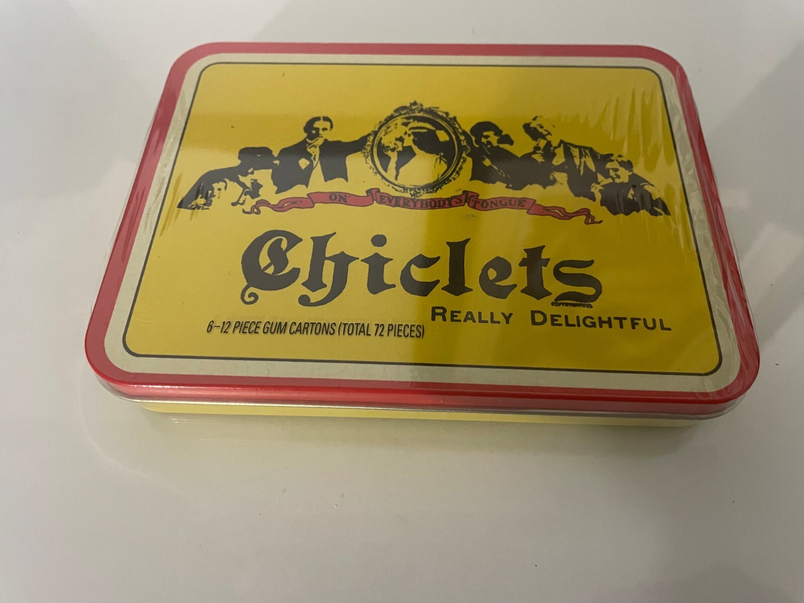 1994 Vintage Chiclets Chewing Gum Tin w/ ALL 6 packets of Gum (5X4) | eBay