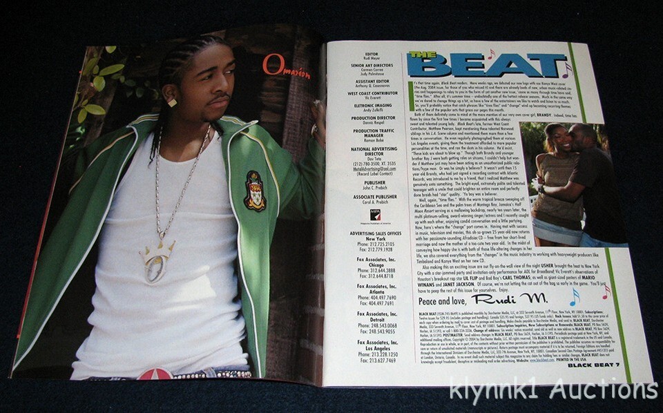 Black Beat September 2004 Brandy Usher Lil Flip Omarion Janet Jackson ...