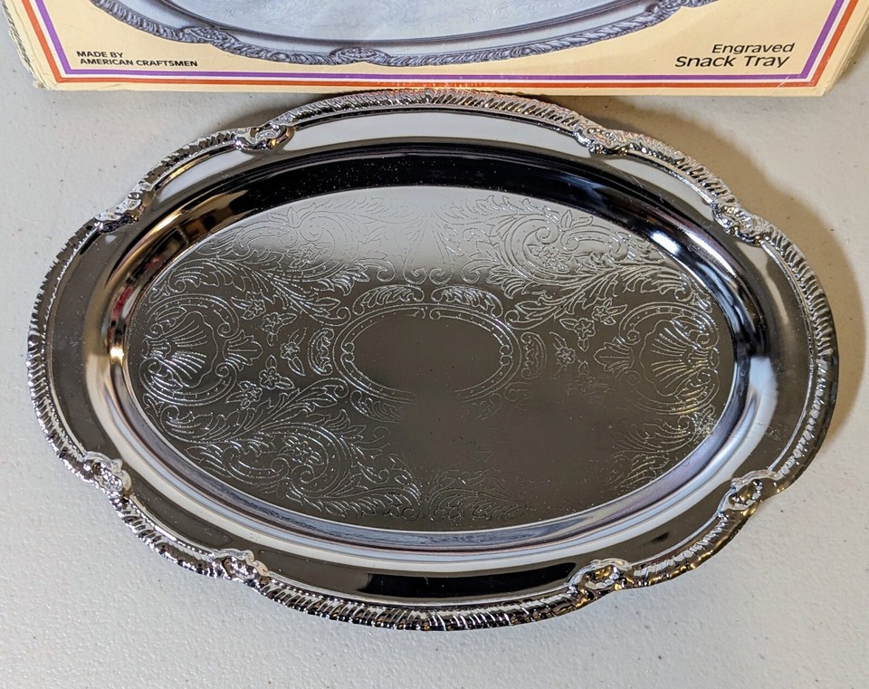 Vintage Tudor Rose Collection Phoenixware Engraved Snack Tray - 9.5"x6.5" | eBay