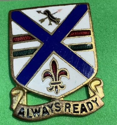 US Army 130th Infantry Regiment DUI Unit Crest Pin Screw Back | eBay