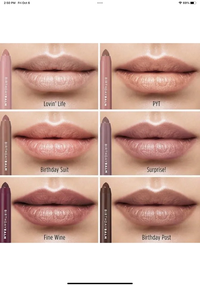 AVON BIRTHDAY BALM LIP CRAYON - PYT. New In Box | eBay