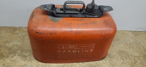 OMC Johnson Metal Outboard Motor Boat Marine 6 Gallon Fuel Gas Tank Can ...