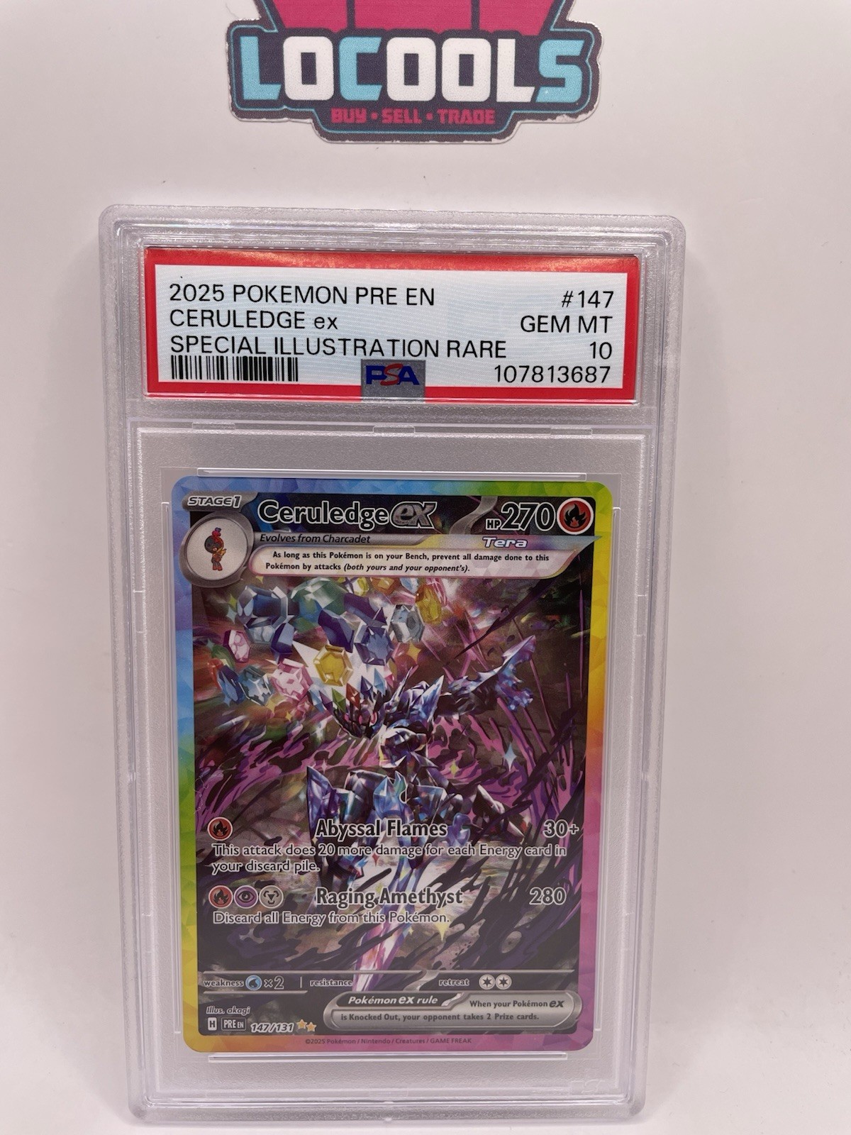 Ceruledge ex 2025 Scarlet & Violet: Prismatic Evolutions #147/131 ...
