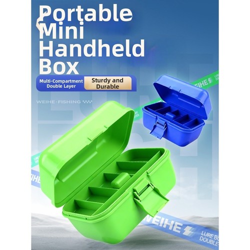 Two Layer Fishing Tackle Box for For MINI Lure Storage with Easy Access ...