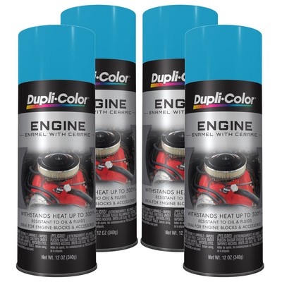 Duplicolor DE1610 (4-Pack), Engine Enamel Paint, Pontiac Blue, 12 oz ...