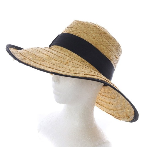 Borsalino Straw Hat Black Brown /Sr7 Sh Men'S | eBay