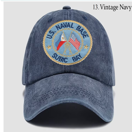 Custom Embroidered Hat US Naval Base Subic Bay, Veteran Cap, Trucker Hat, Gift | eBay