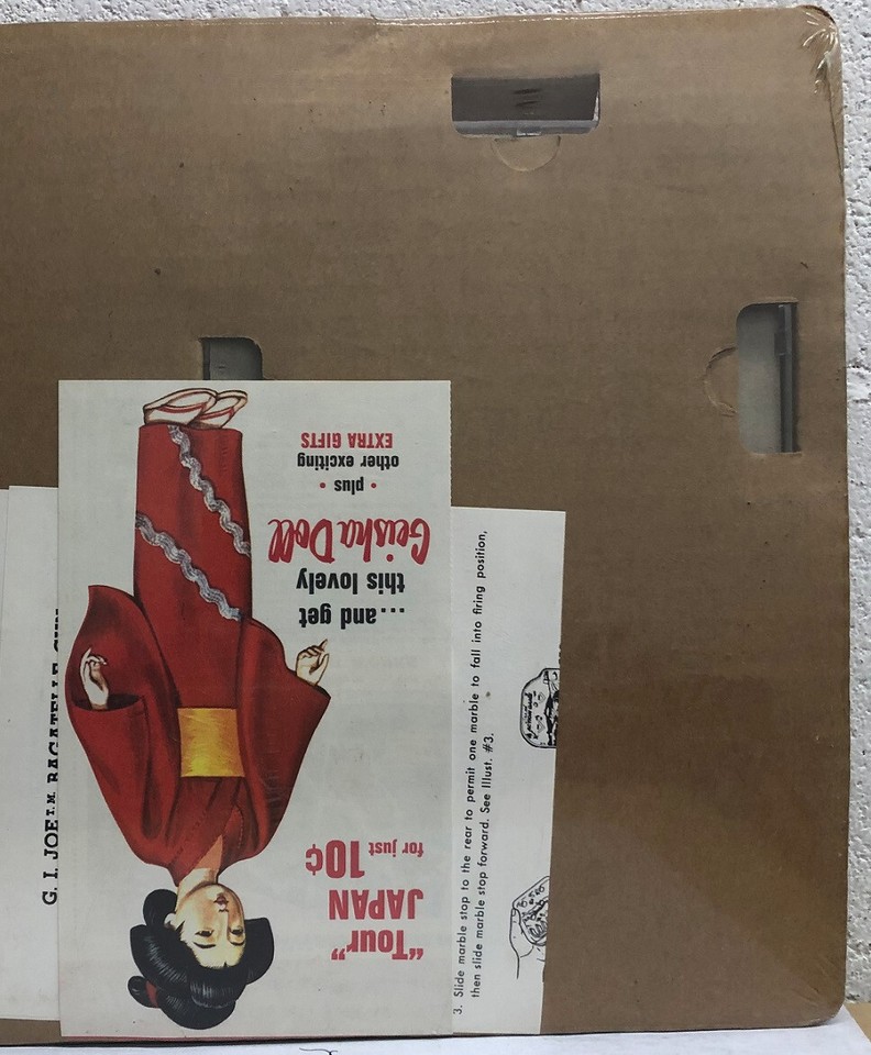 GI JOE Bagatelle Gun Action Pinball Game 1964 Hasbro Vintage Marine ...