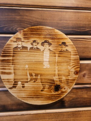 Western Wood Barrel Top - Tombstone - 15" Round Wall Decoration | eBay