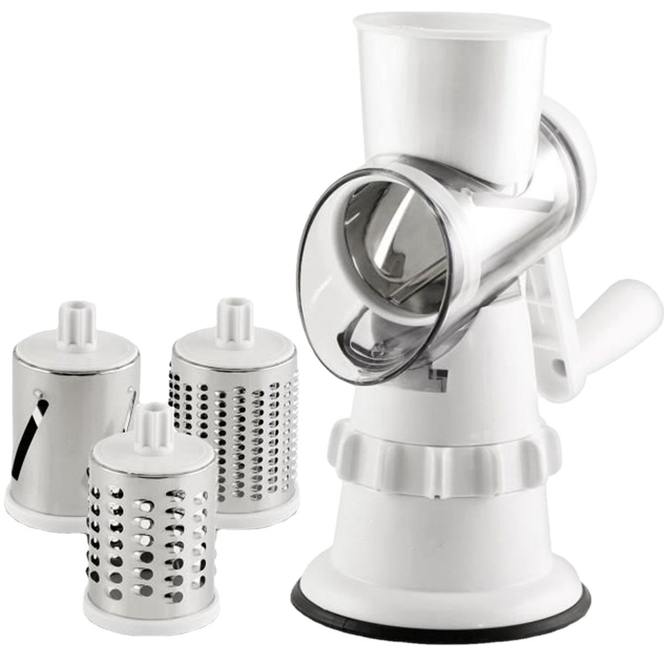 Slicer Vegetable Cutter Kitchen Fruit Grater Steel 3-in-1 Stainless ...