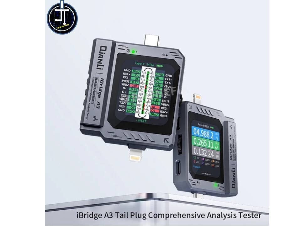 QIANLI iBridge A3 mobile phone tail plug detector Support Lightning and ...