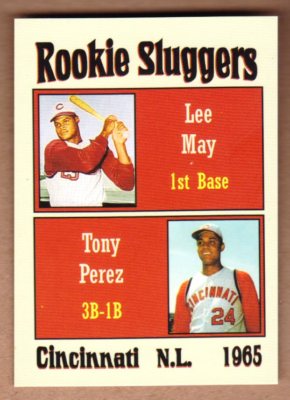 LEE MAY/TONY PEREZ '65 CINCINNATI REDS THE ROOKIES SERIES #3 / NM+ COND ...