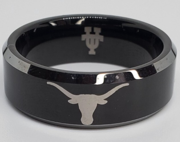 Texas Longhorns Ring Black Logo Ring Sizes 10.5 #ut #texas #longhorns # ...