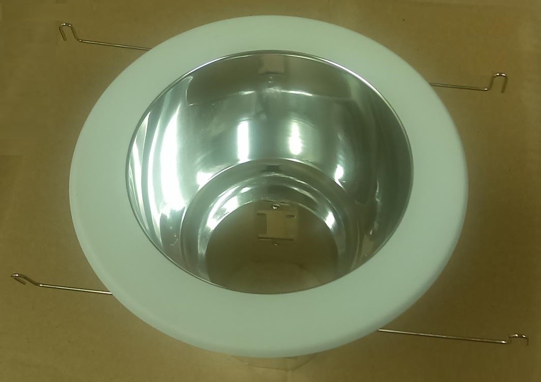 5" INCH RECESSED 120V CEILING CAN LIGHT POLISHED CHROME REFLECTOR TRIM ...