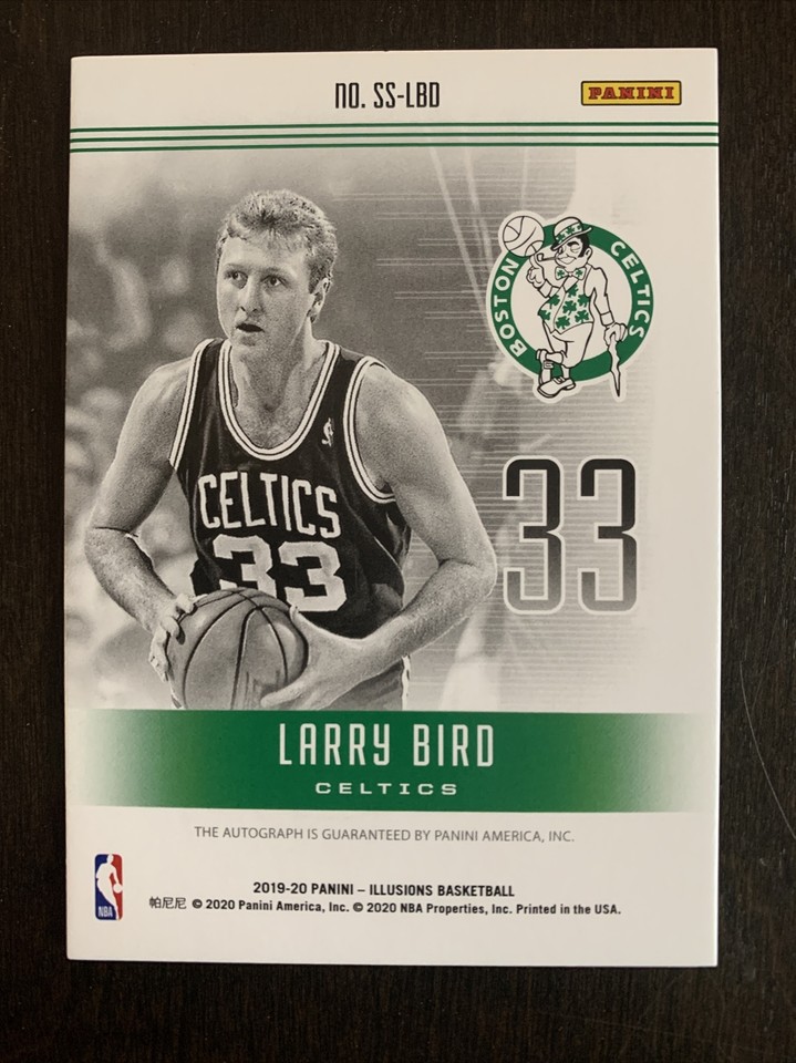 Larry BIRD Auto Superlatives 2019-20 Panini Illusions Thick Auto ...