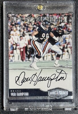 2016 Plates & Patches Dan Hampton Upper Echelon Autograph Chicago Bears ...