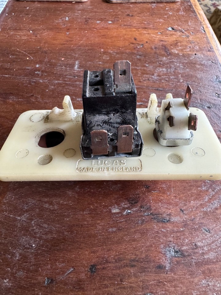 Vintage Lucas Switch Panel c/w 2 x Lucas Switches | eBay UK