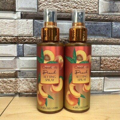 2PK BEAUTY CREATIONS PEACH MAKEUP Setting Spray Long Lasting 4 oz 120 ...