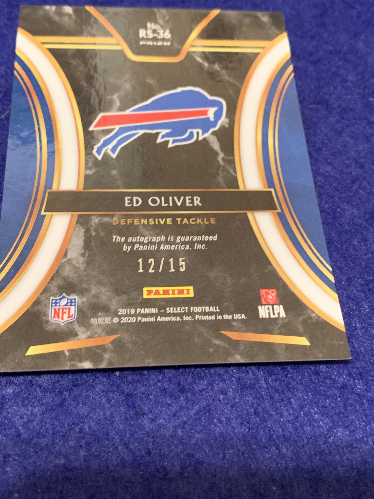 2019+Panini+Select+-+Rookie+Signatures+Tie-Dye+Prizm+%23RS-36+Ed ...