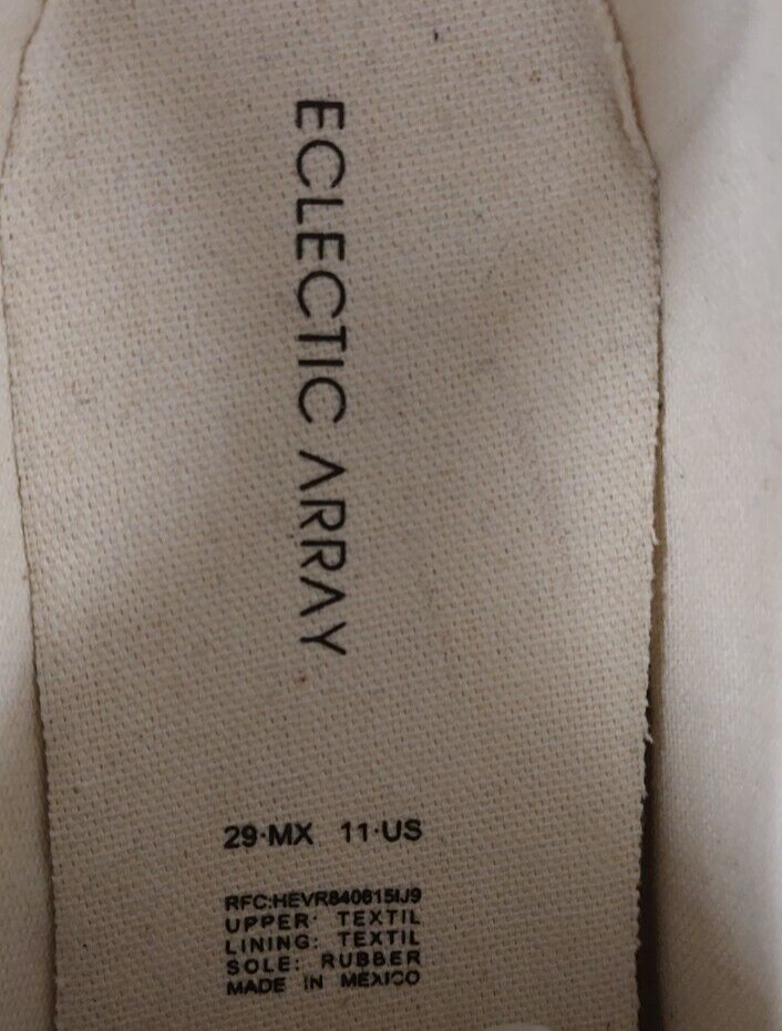 Eclectic Array Woven Aztec Artisan Men's Tennis Shoe Handmade in Mexico Size 11 | eBay