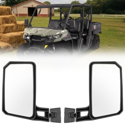 715008100 UTV Large Side Mirrors for Can-Am Defender MAX HD 5/7/8/9/10 ...
