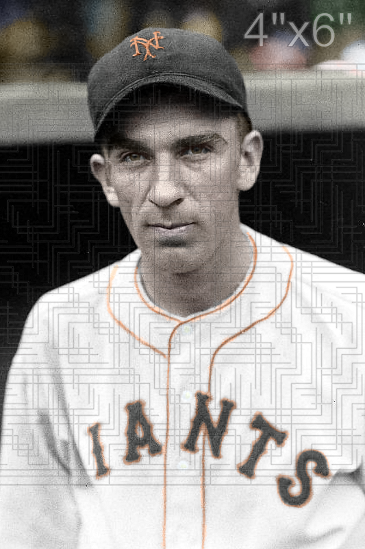 Carl Hubbell - 1933 New York Giants - choose a style - colorized print ...