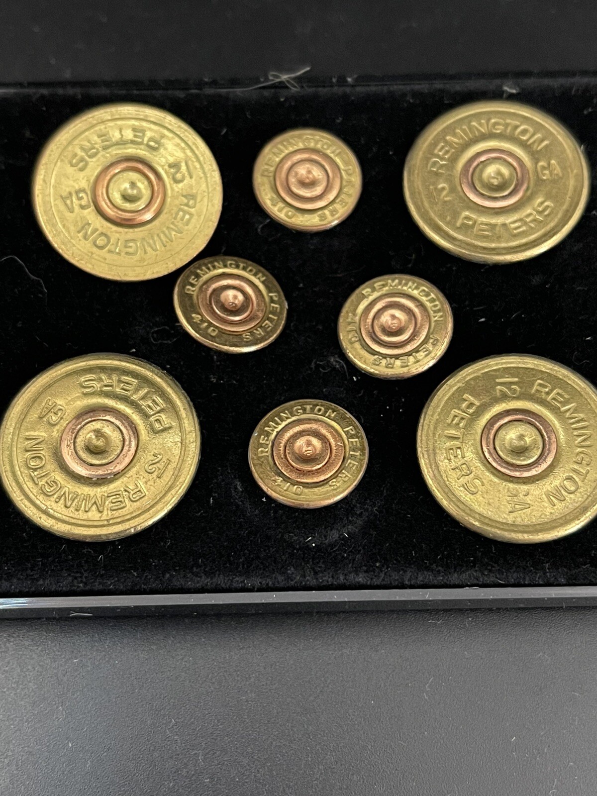 Rare Remington Peters Vintage NIB 12 Gauge Button Set - Gem