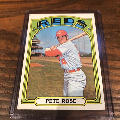 1972 Topps Baseball Pete Rose #559 Reds Hall Of Famer BV $100 Clean | eBay