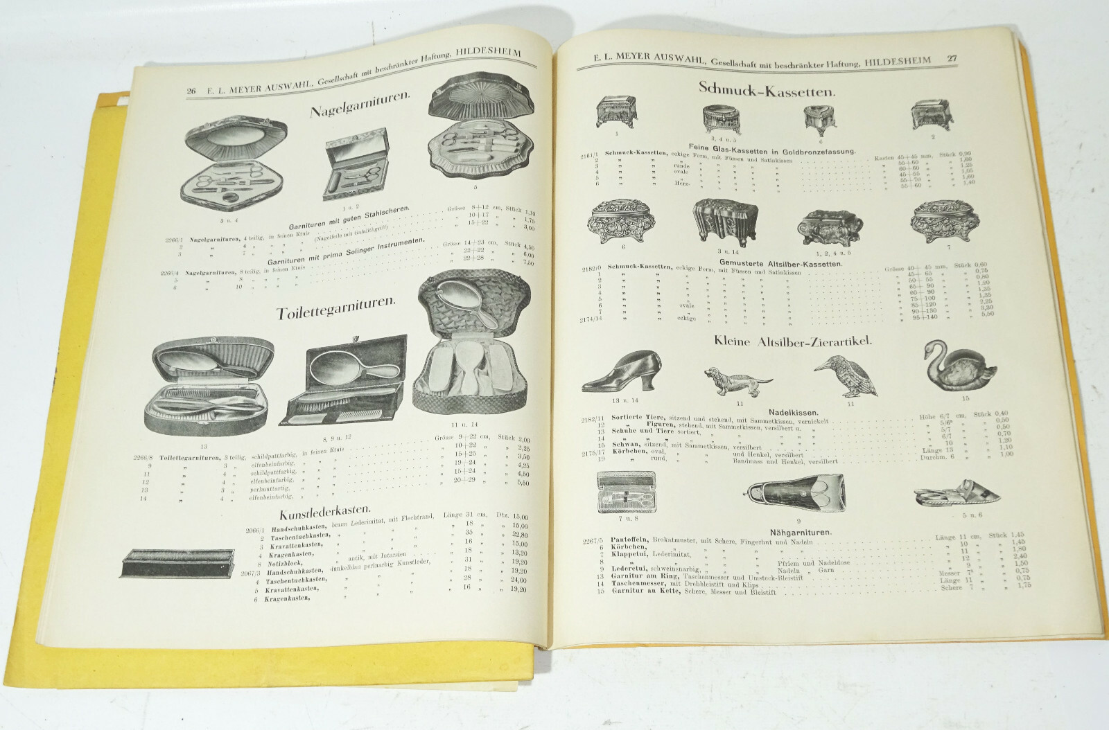 Catalog E. L. Meyer Hildesheim Pattern Book Galanteriewaren Silberwaren ...